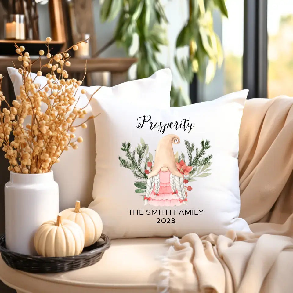 Personalized Christmas Gnome Pillow – Magically Made