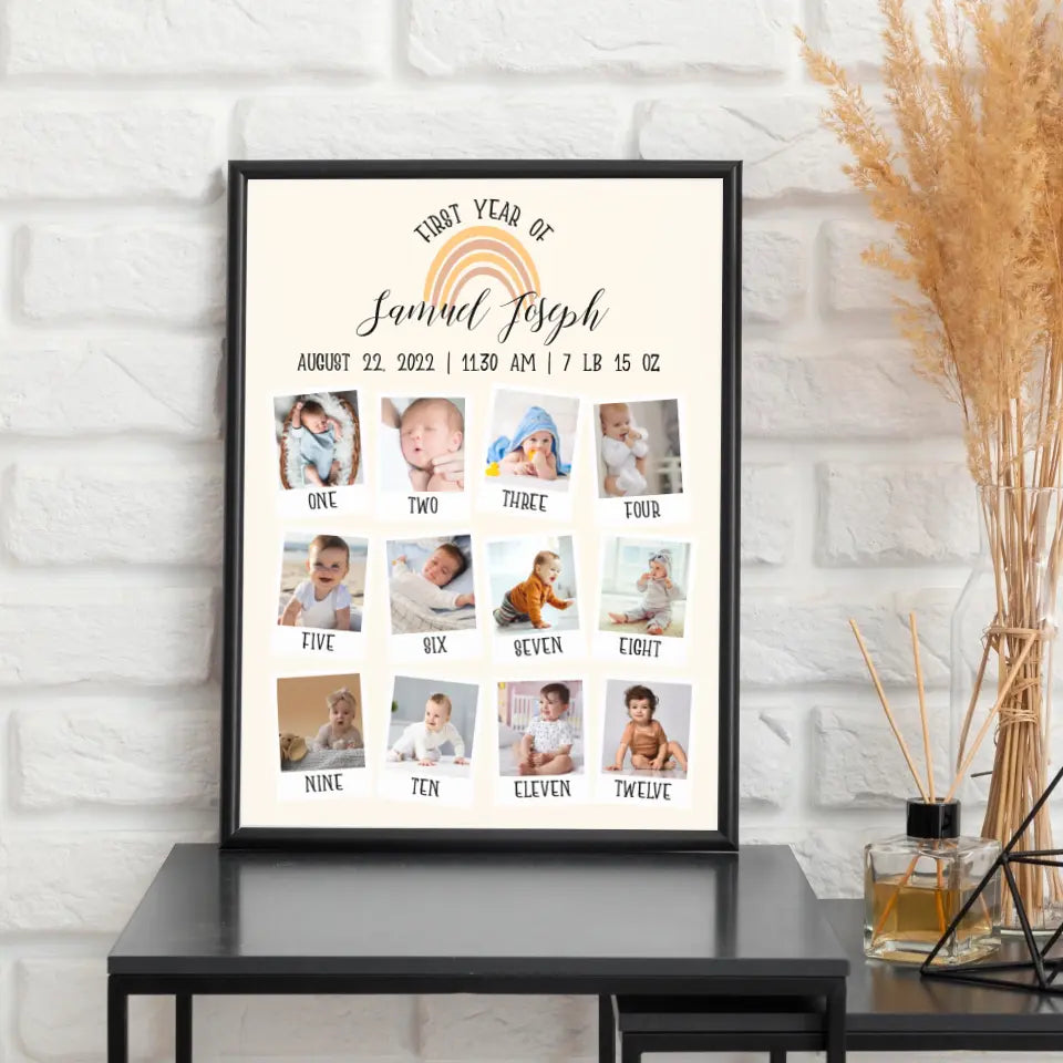 Personalized First Year Frame – Magically Made